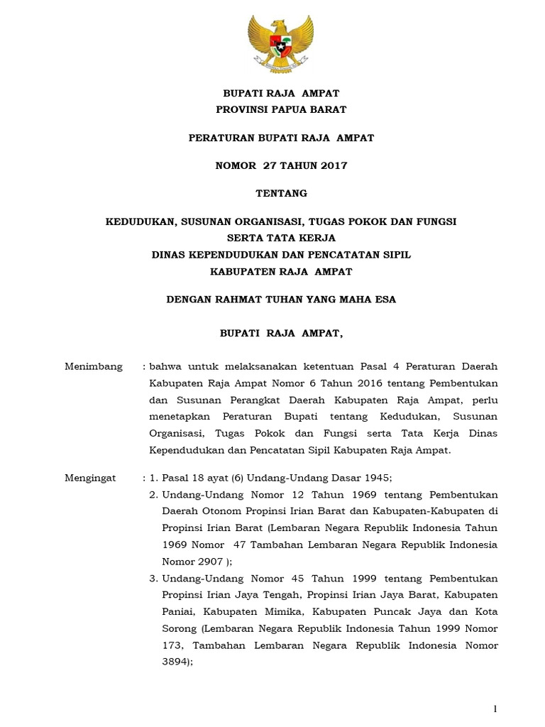 Dinas Kependudukan Dan Capil | PDF