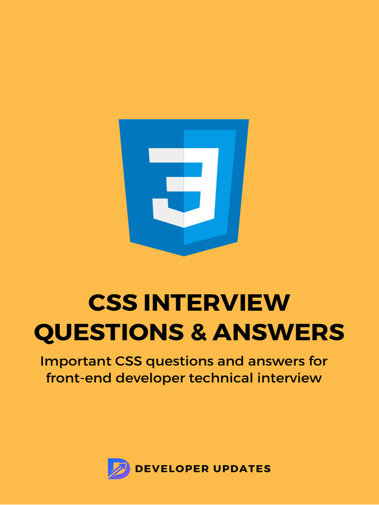 CSS Interview Questions and Answers | PDF | Html | Web Standards