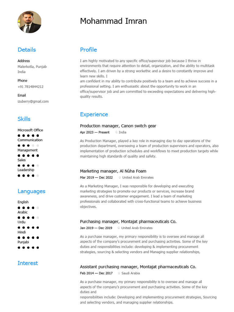 CV Final | PDF | Procurement | Supply Chain