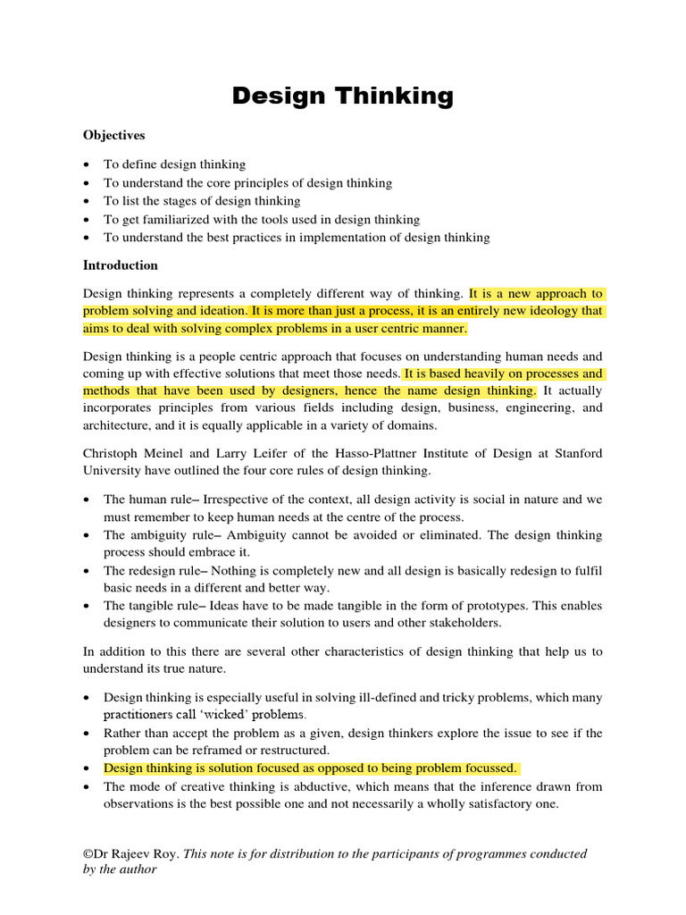 3. Design Thinking | Download Free PDF | Design Thinking | Thought