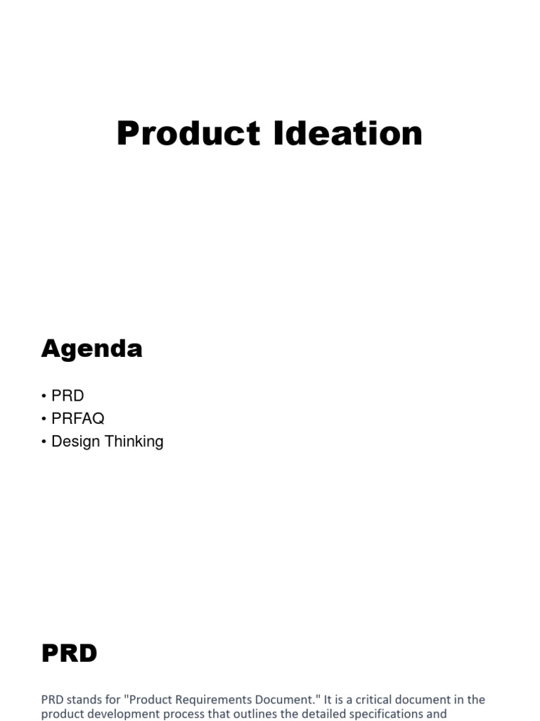 Product Ideation | PDF | Design Thinking | Cognitive Science
