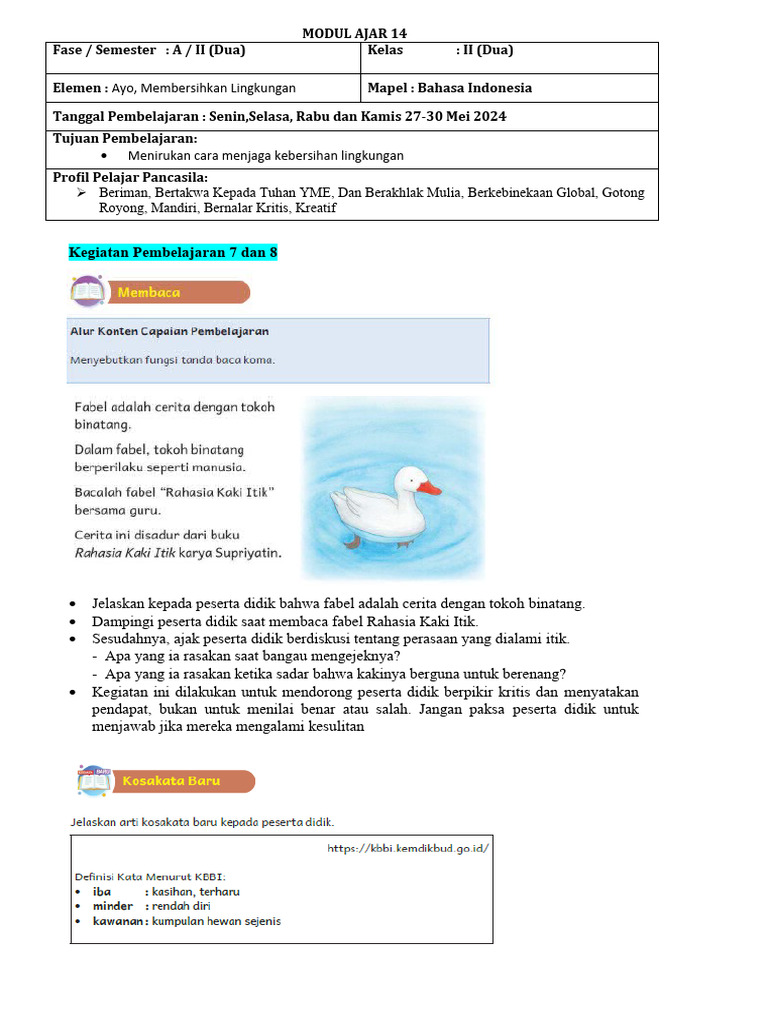 Modul Ajar Bi 2 | PDF