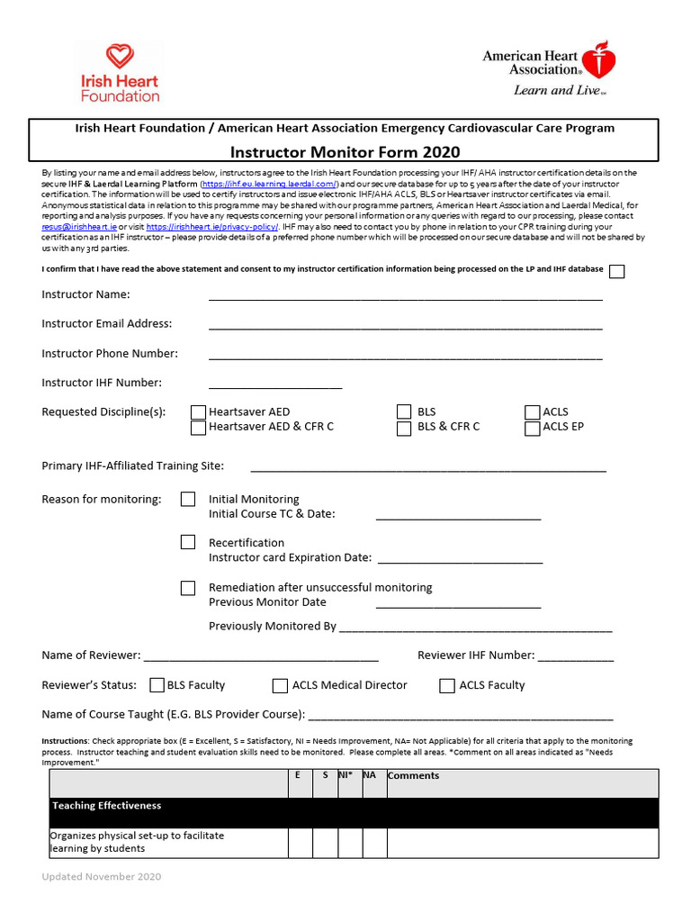 2020-ihf-instructor-monitor-form-2020 | PDF | Databases