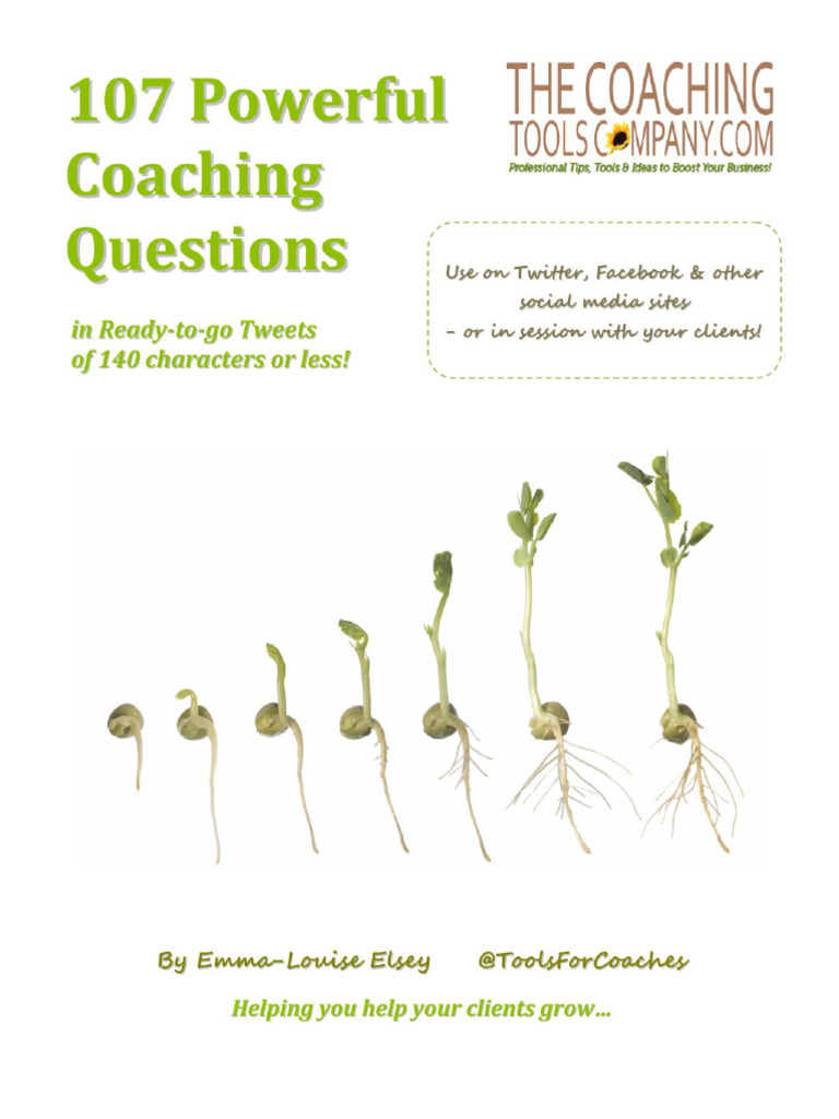 107 Powerful Coaching Questions | PDF | Thought