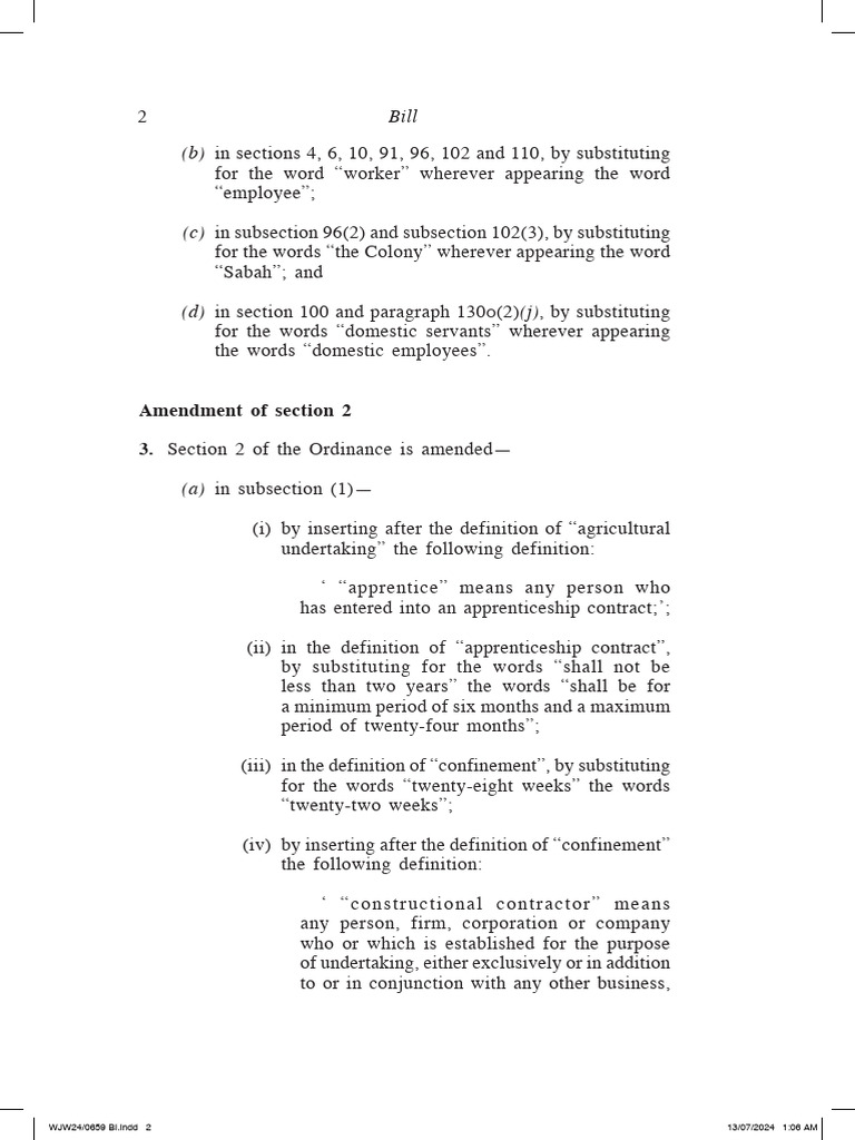 Labour Ordinance of Sabah (Amendment) Act 2024 (1) - p02 | PDF