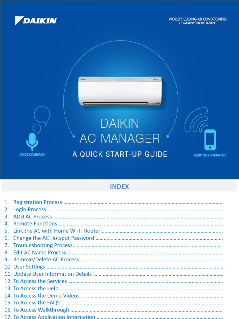 DaikinSmartAC Pamphlet v11.0 | PDF | Wi Fi | Amazon Echo