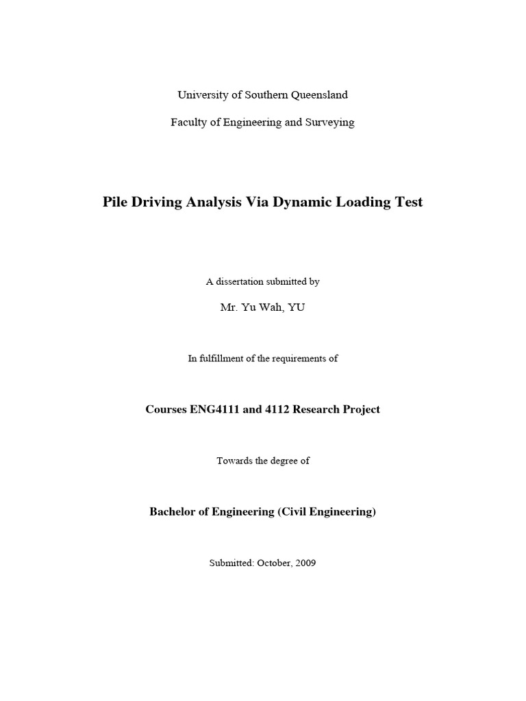 Dynamic Load Test Illustration | PDF | Deep Foundation | Reliability ...