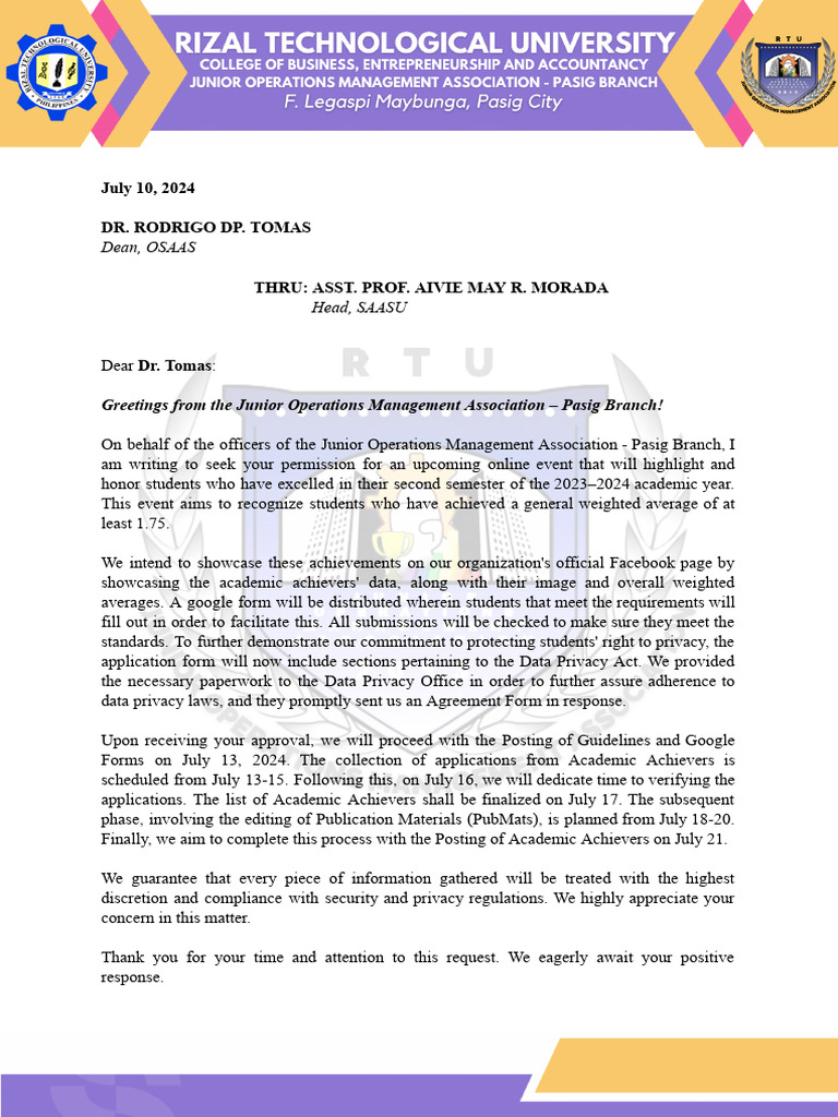 2nd Sem AA-1Communication Letter | PDF