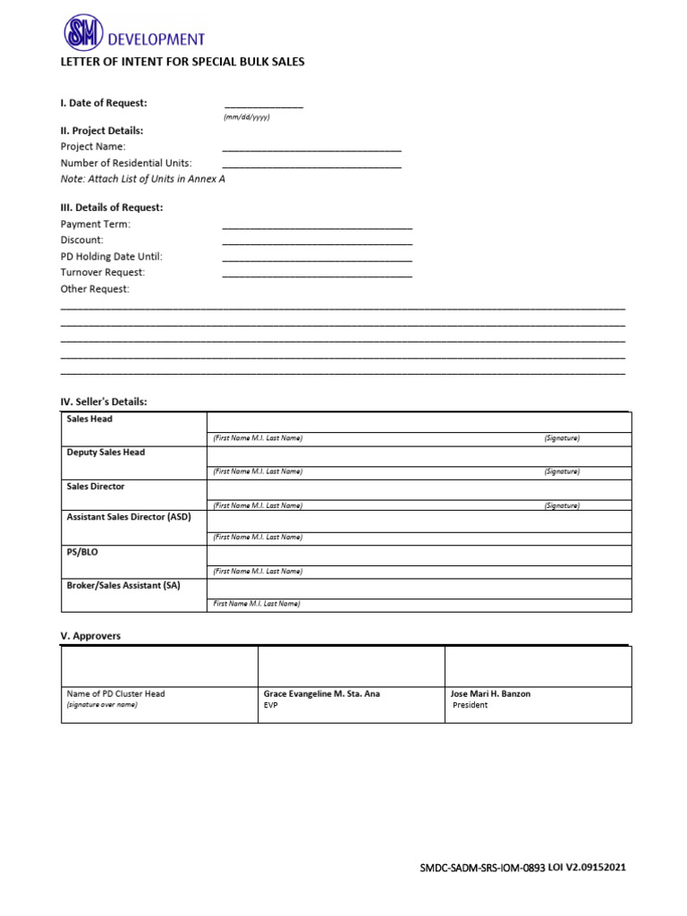 Letter of Intent (LOI) Format | PDF