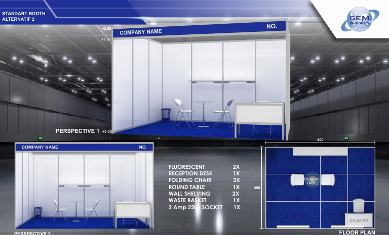 GEM - Standard Booth 4x3m - 1 Side Open | PDF