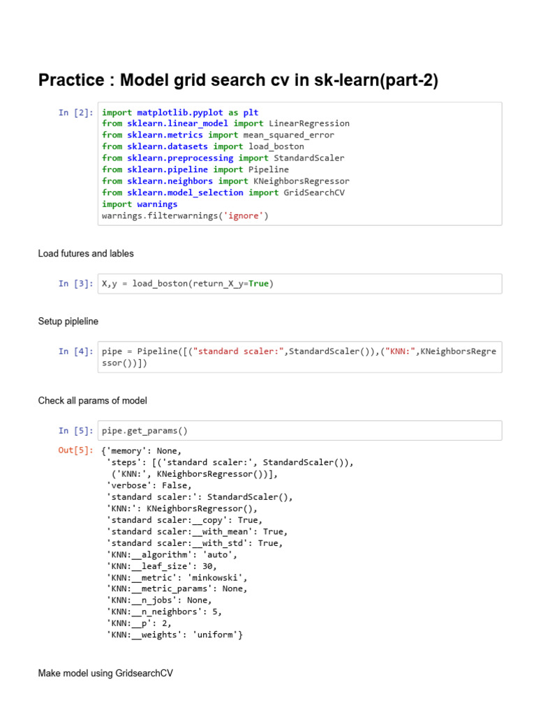 Grid Search CV | PDF
