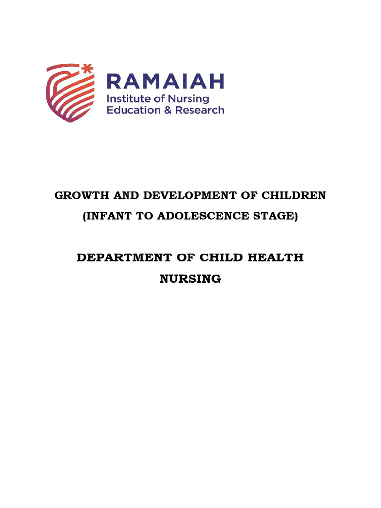Growth & Development of Children | PDF | Child Development | Behavioural Sciences