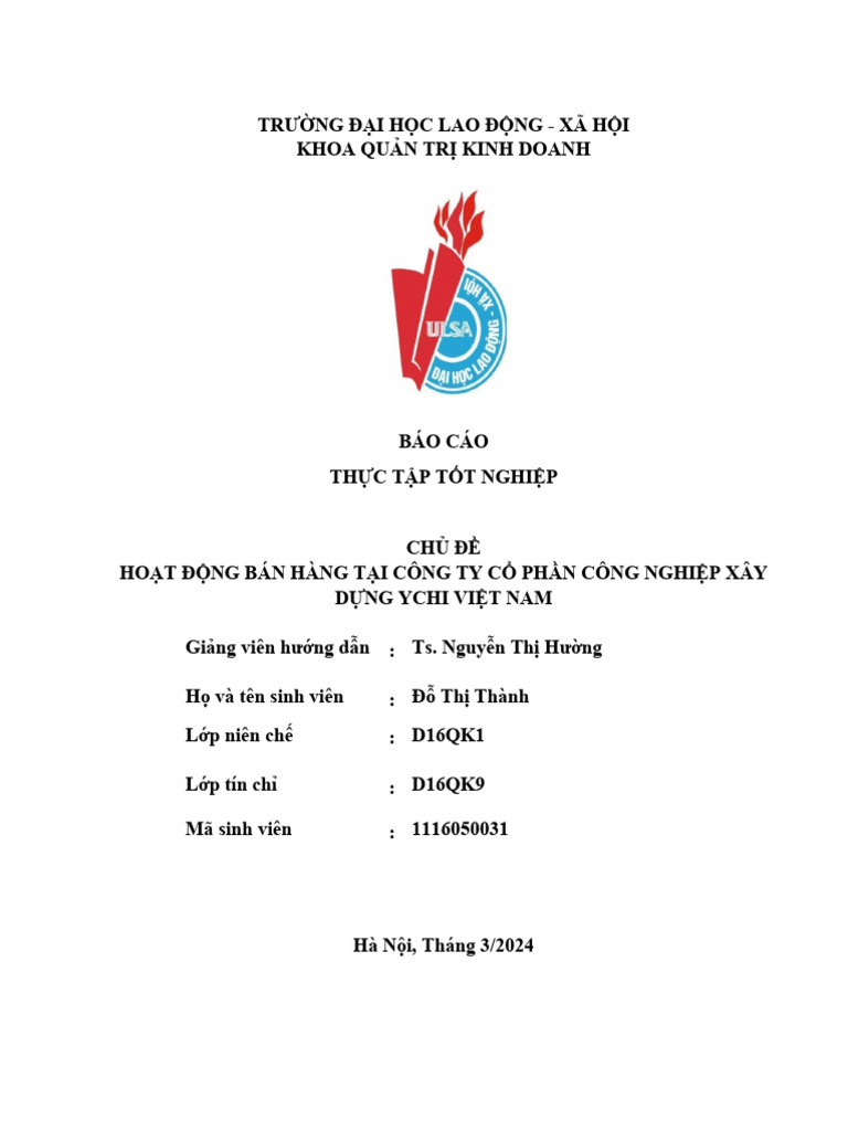 HDBH - Xây D NG Ychi VN | PDF