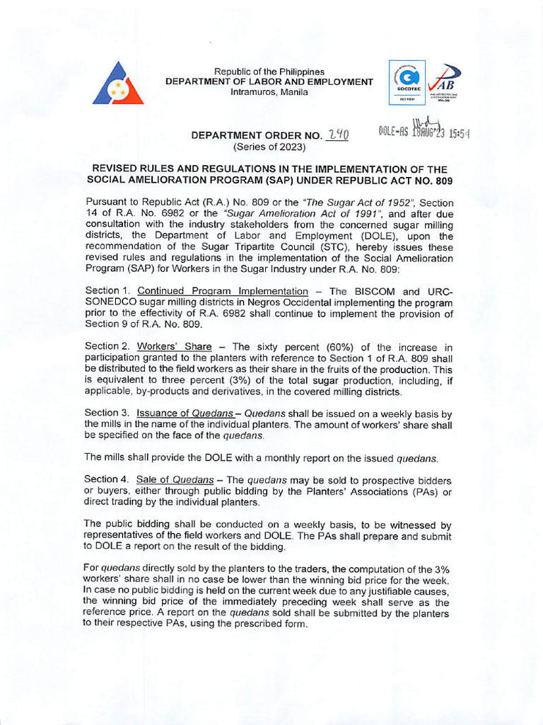 DO-240-23-Revised-Rules-and-Regulations-in-the-Implementation-of-the ...