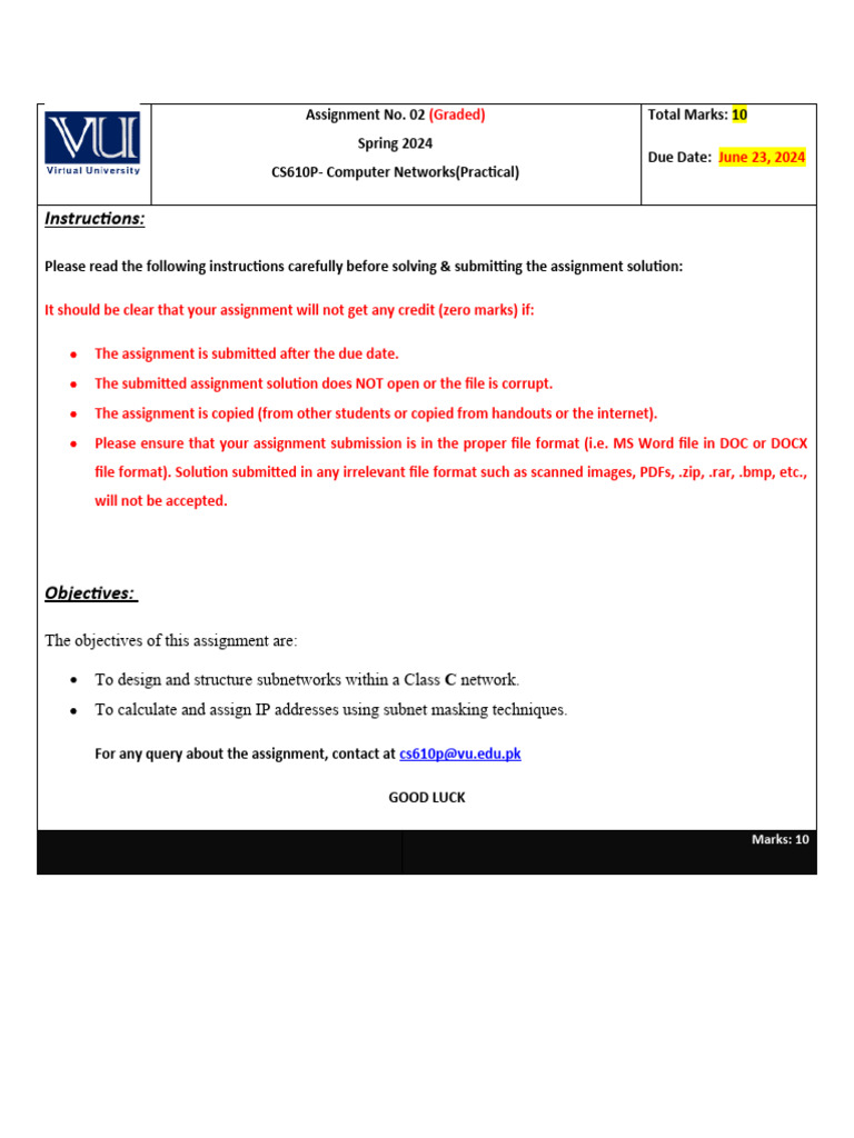 Spring 2024 - CS610P - 2 bc220210553 | PDF | Computer Architecture | Computing