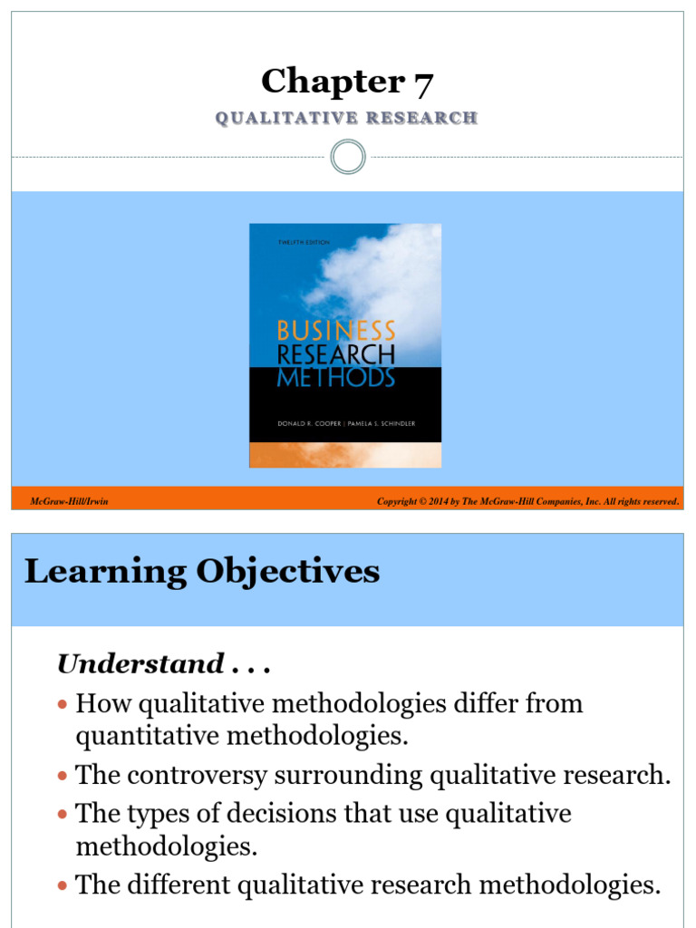 Chapter 7 - BRM | Download Free PDF | Qualitative Research | Sampling (Statistics)