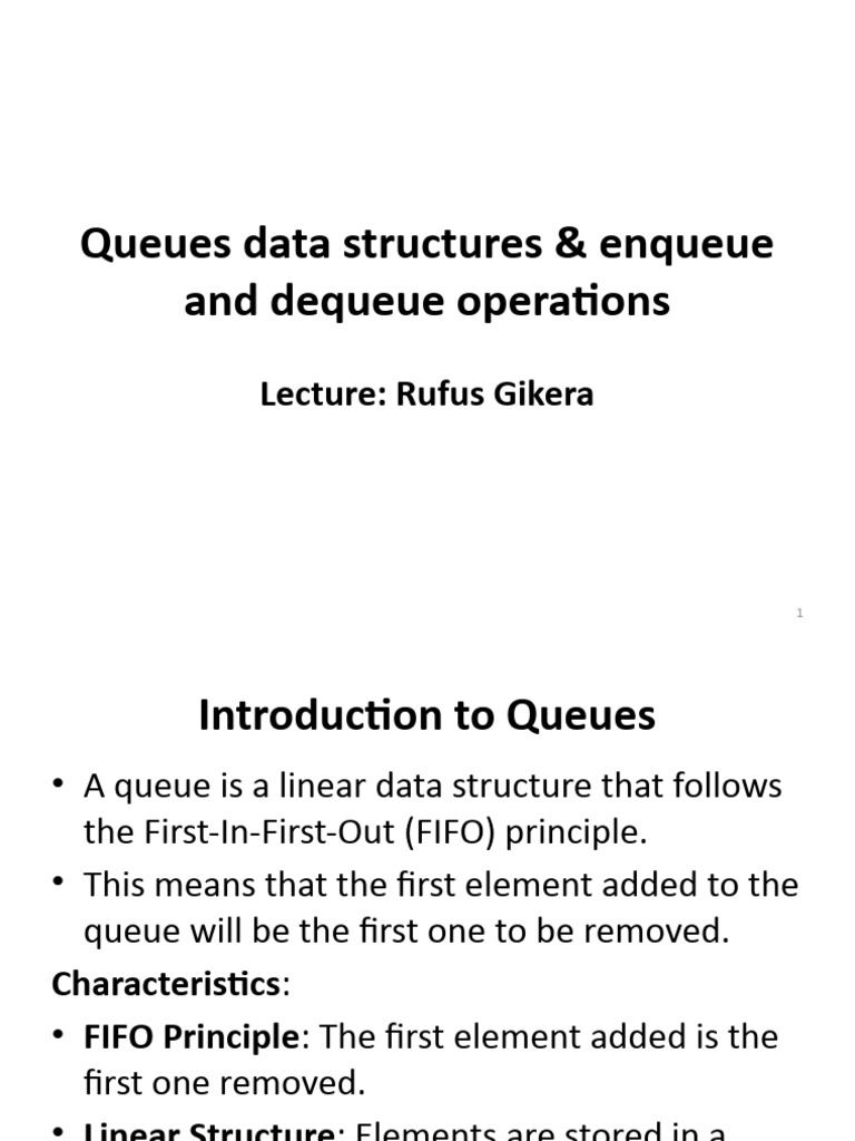 Understanding Queue Data Structures | PDF | Queue (Abstract Data Type) | Computer Engineering