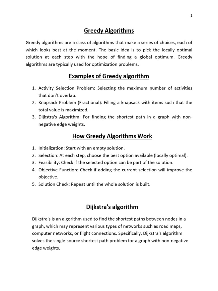 Greedy Algorithms | PDF | Computational Complexity Theory | Operations ... Greedy Algorithms | PDF | Computational Complexity Theory | Operations ...