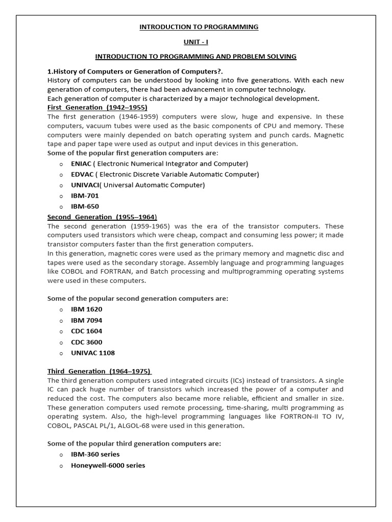 Ip Iy Iis Unit 1 | PDF | Read Only Memory | Computer Data Storage