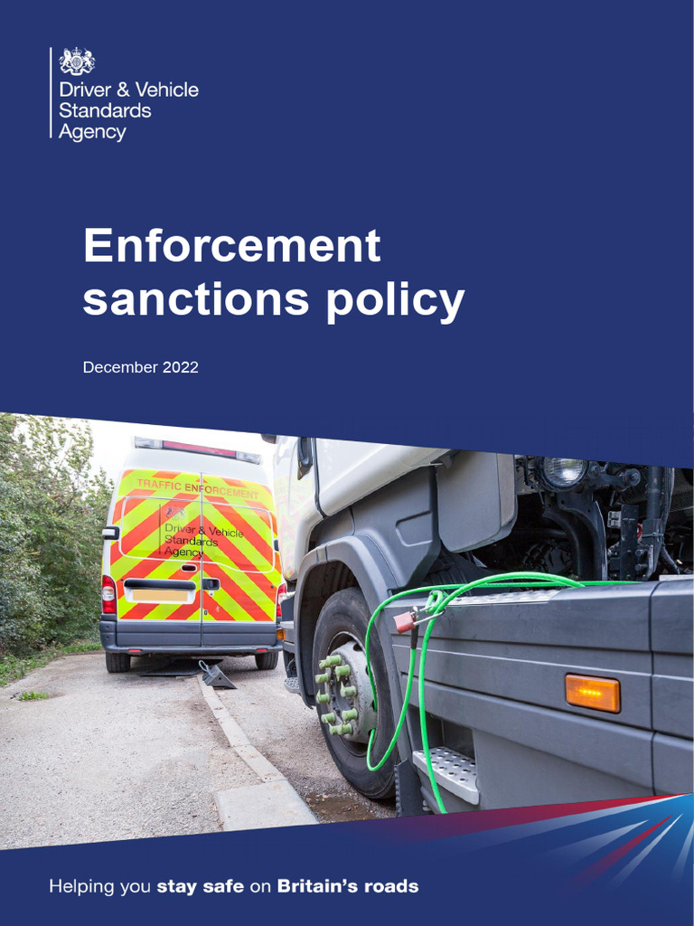 Dvsa Enforcement Sanctions Policy Copy 2 | PDF | Crimes | Crime & Violence