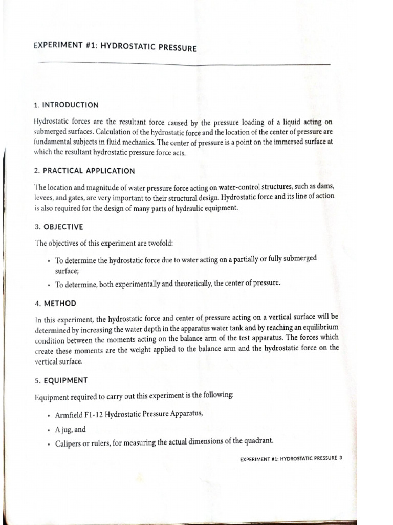 Advance Fluid Mechanics Practical Guide | PDF