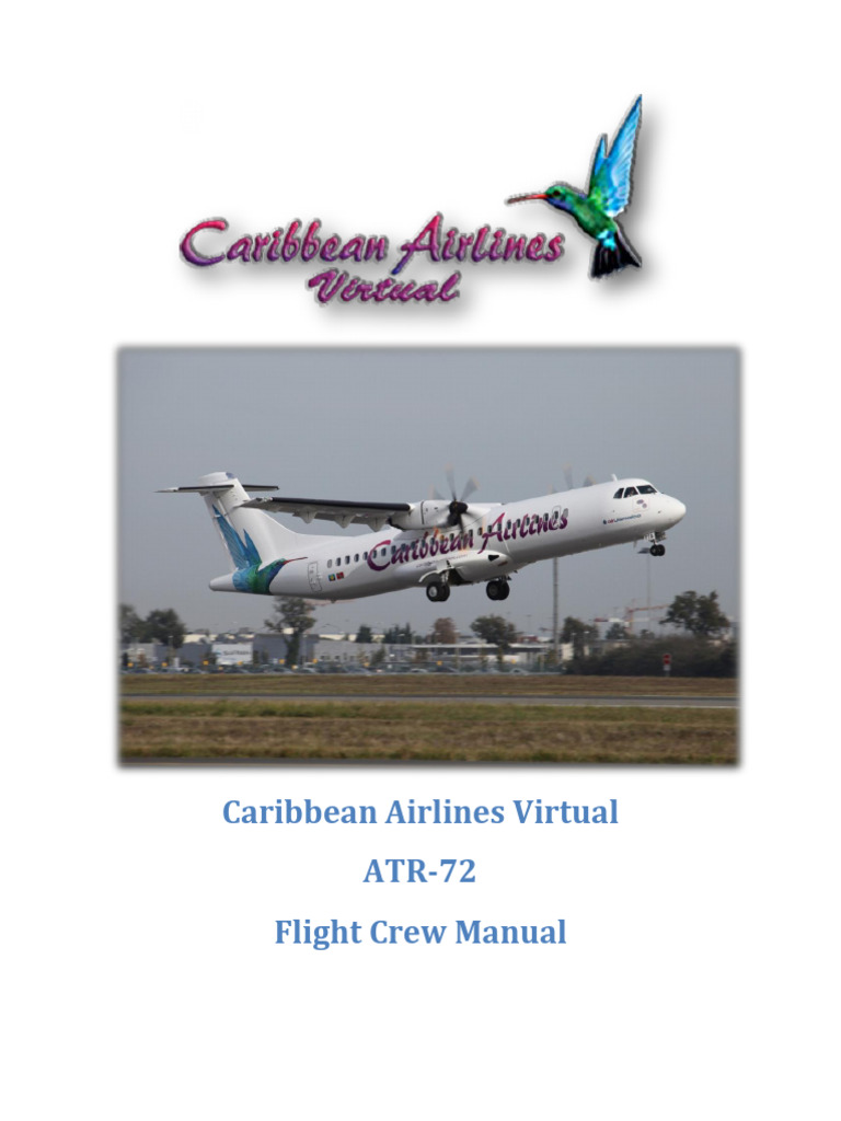 ATR-72 Flight Crew Manual | PDF | Takeoff | Aircraft