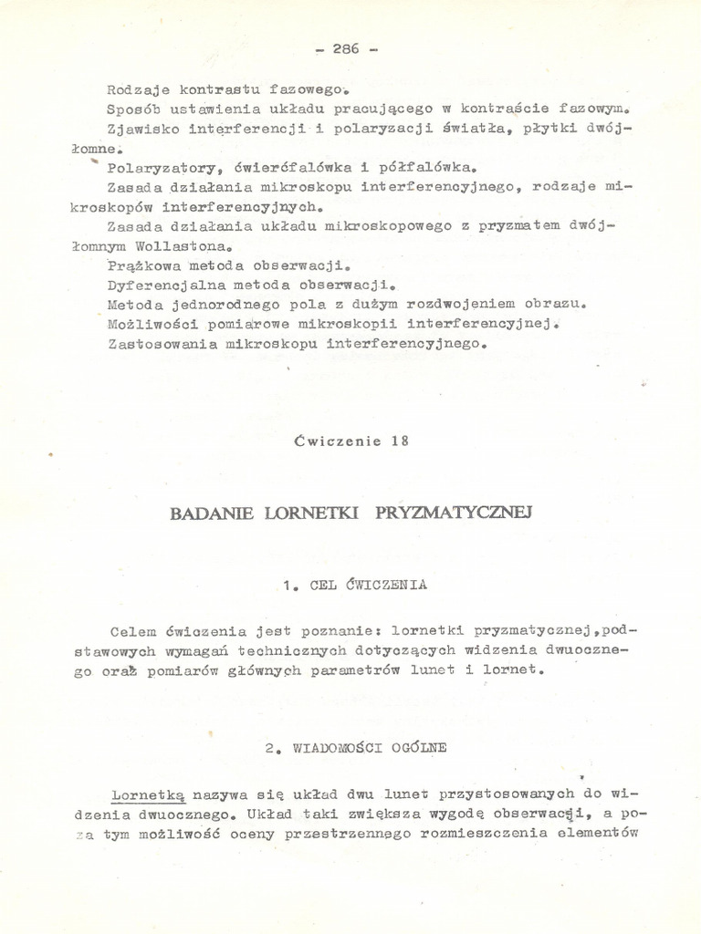 OI2 Lab 9 Lornetka | PDF