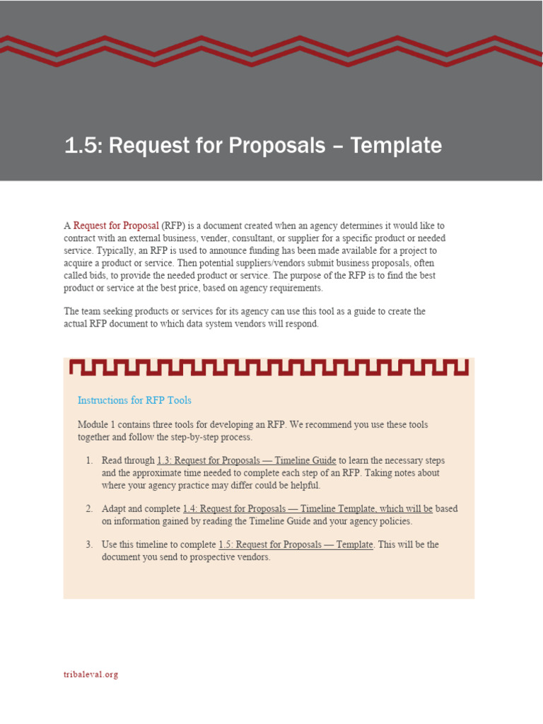 1.5-Request-Proposals-Template-Data-System-Toolkit | PDF | Request For ...