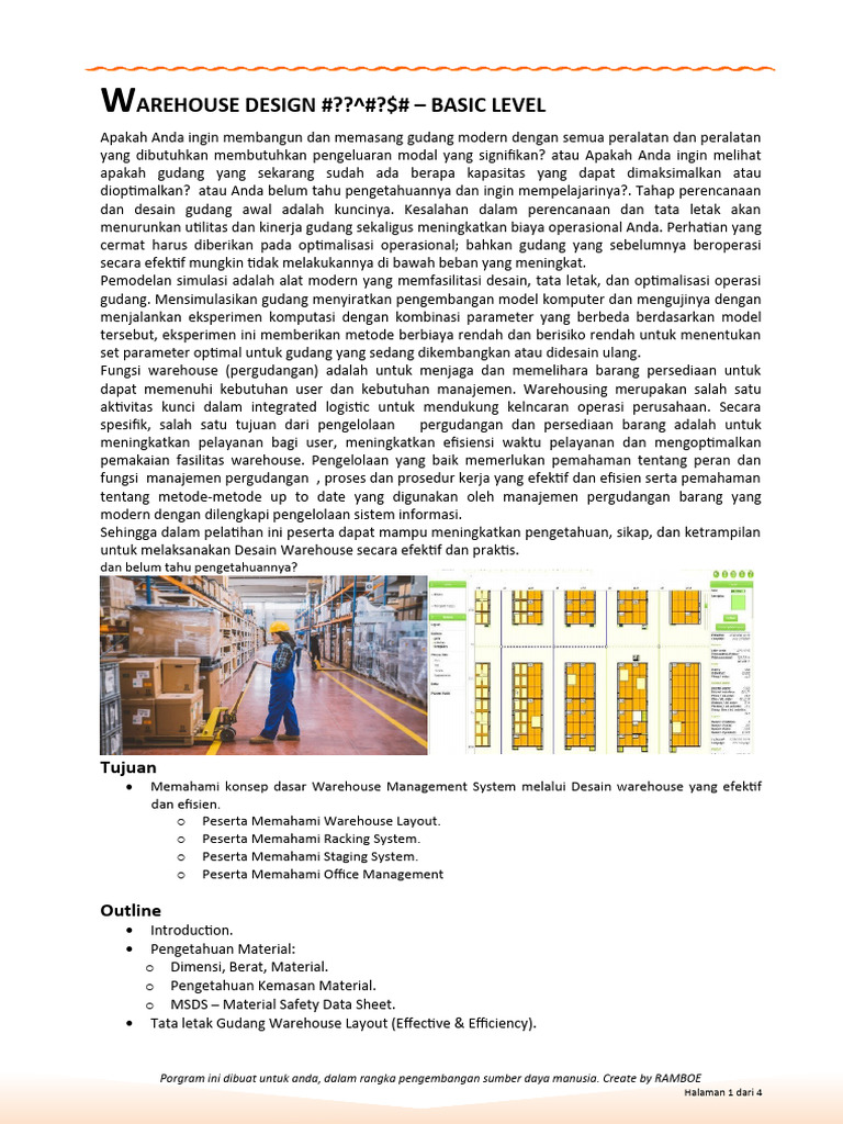 Brochure Warehouse Design | PDF