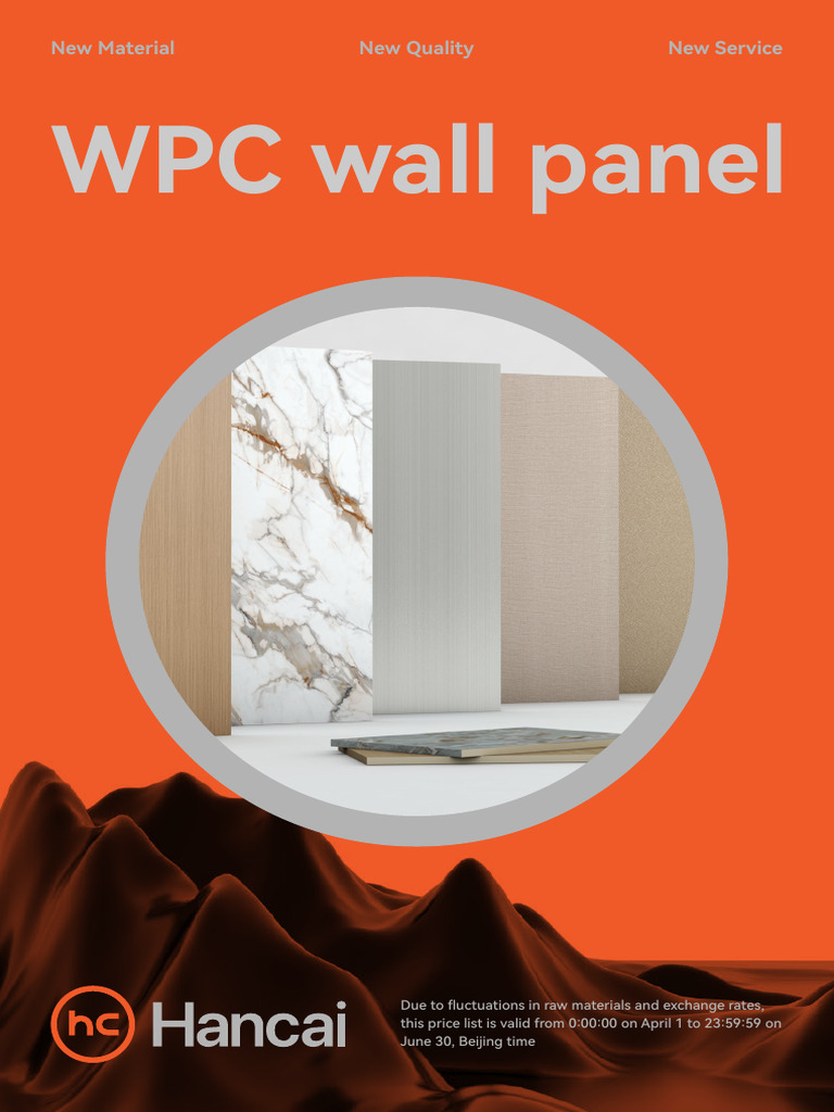 WPC Wall Panel Price List and Details | PDF | Materials