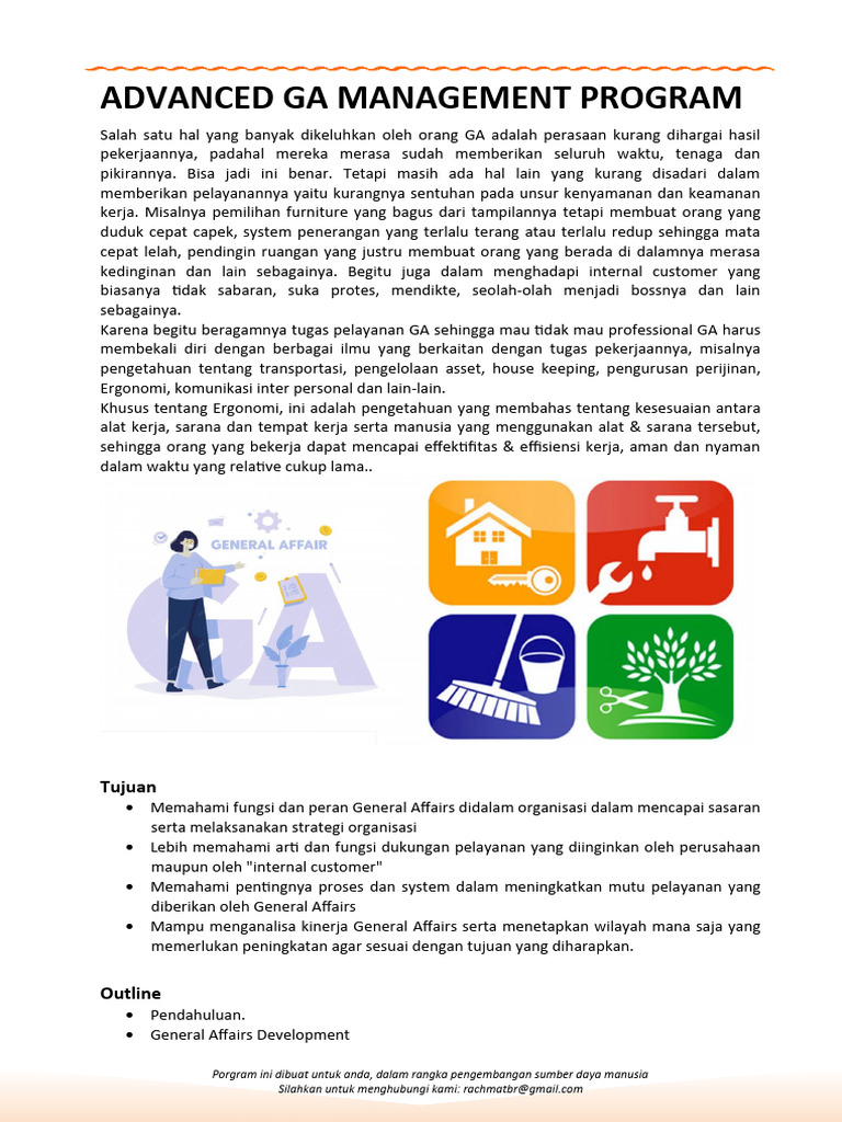 Brochure - Advanced Ga Management Program | PDF | Bisnis