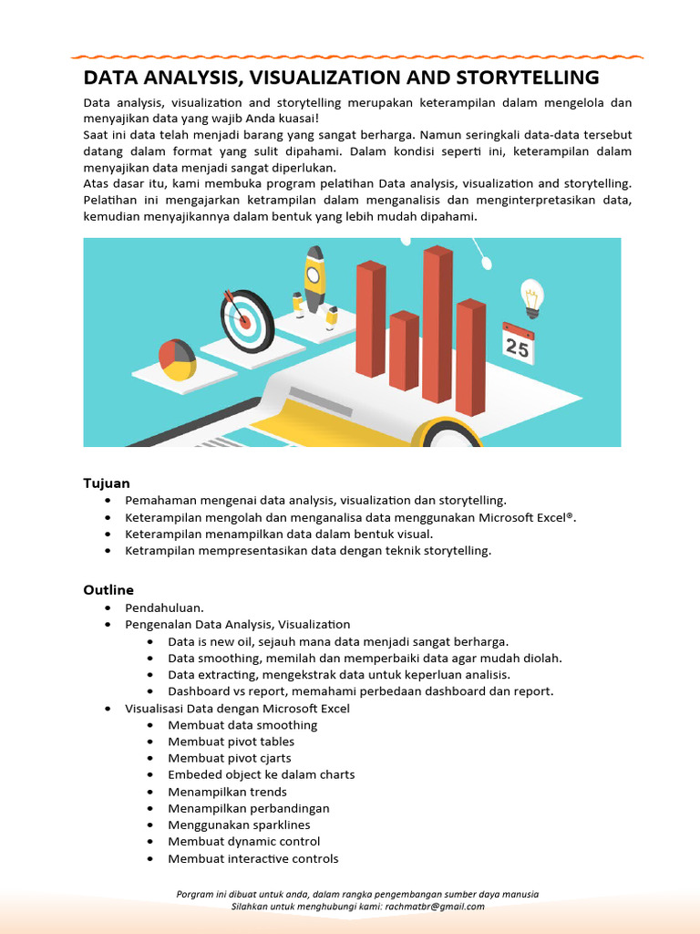 Brochure - Data Analysis Visualization and Storytelling | PDF | Komputer