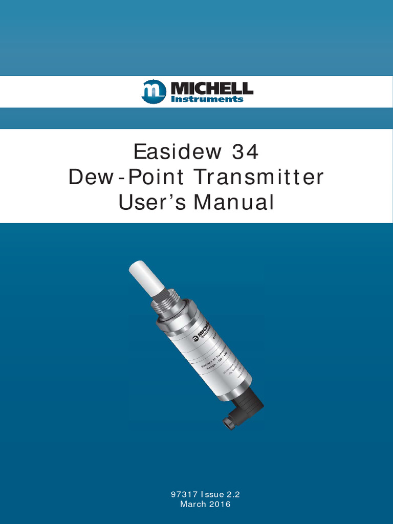Easidew 34 97317 Manual | PDF | Electrical Connector | Calibration