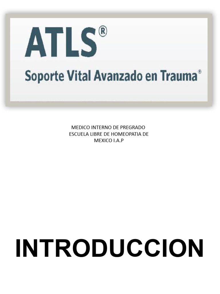 ATLS Soporte Vital Avanzado en Trauma. Manual Del Curso para ...