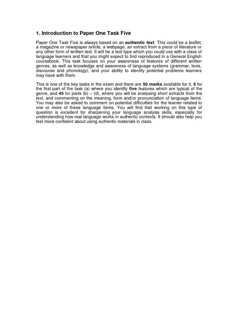 Paper1 Task5 | PDF | Verb | Linguistic Morphology