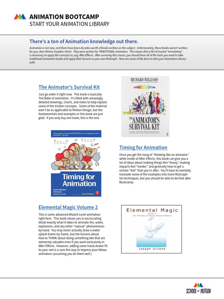 Animation Bootcamp: Start Your Animation Library | PDF | Animation