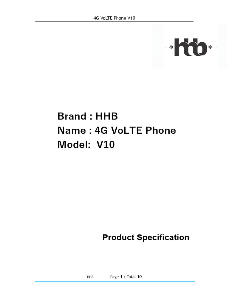 4G VoLTE Phone V10 | PDF | Wi Fi | Ieee 802.11