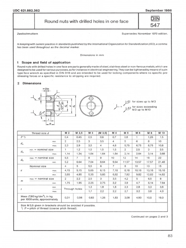 Din 547 | PDF