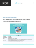 Soal Matematika Kelas 5 Bilangan Cacah Sampai 1000000 Kurikulum Merdeka | PDF | Griya & Taman