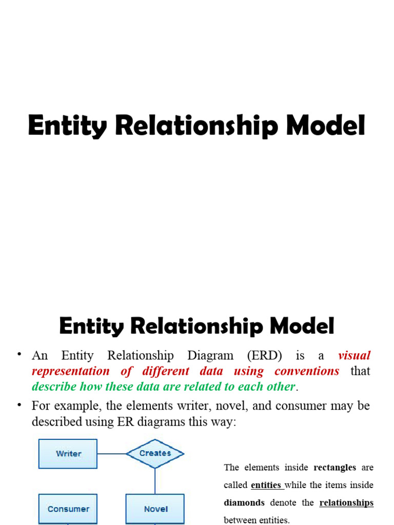 Understanding Entity Relationship Models | PDF | Computing