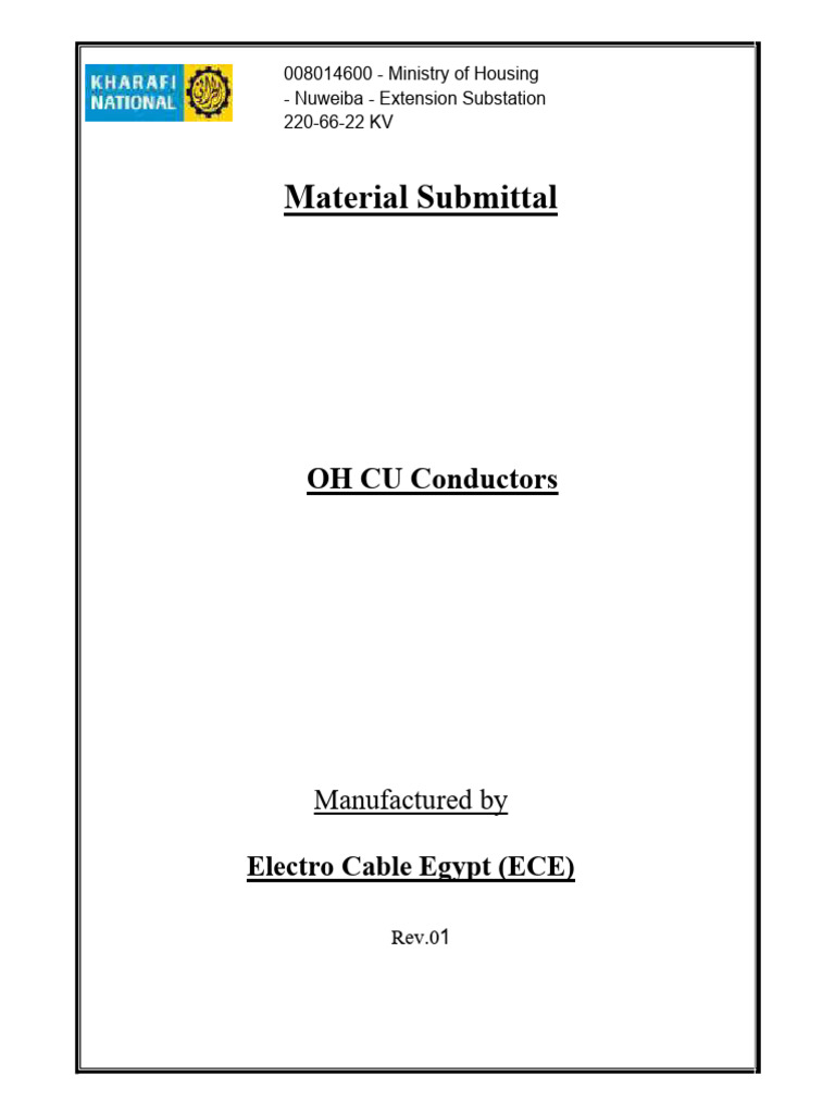 Material Submittal - OH Conductor - ECE - 144dpi - 75% - 144dpi - 14% | PDF | Electrical ...