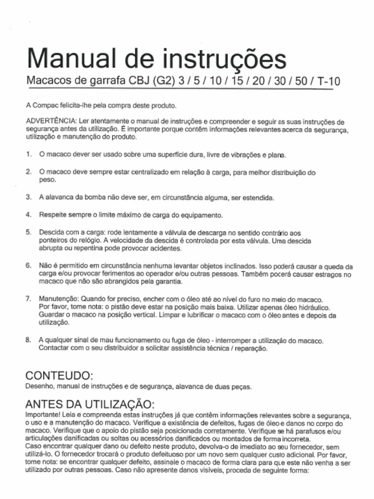 Manual COMPAC PT | PDF