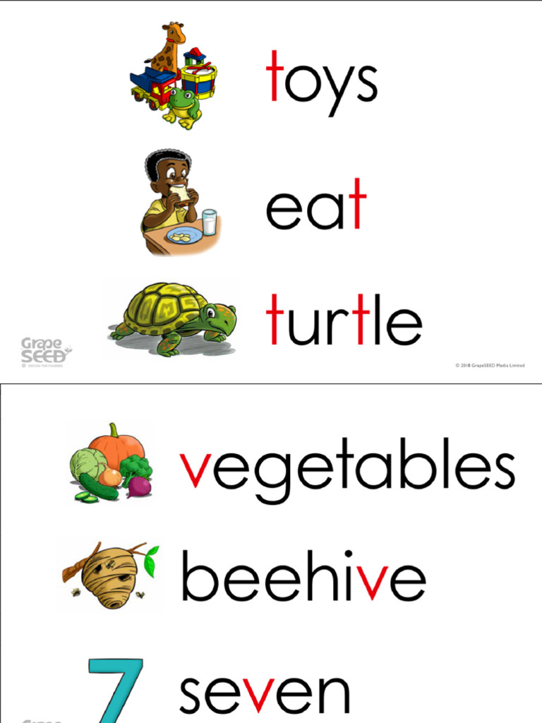 GS7 - Phonogram Word Cards | PDF