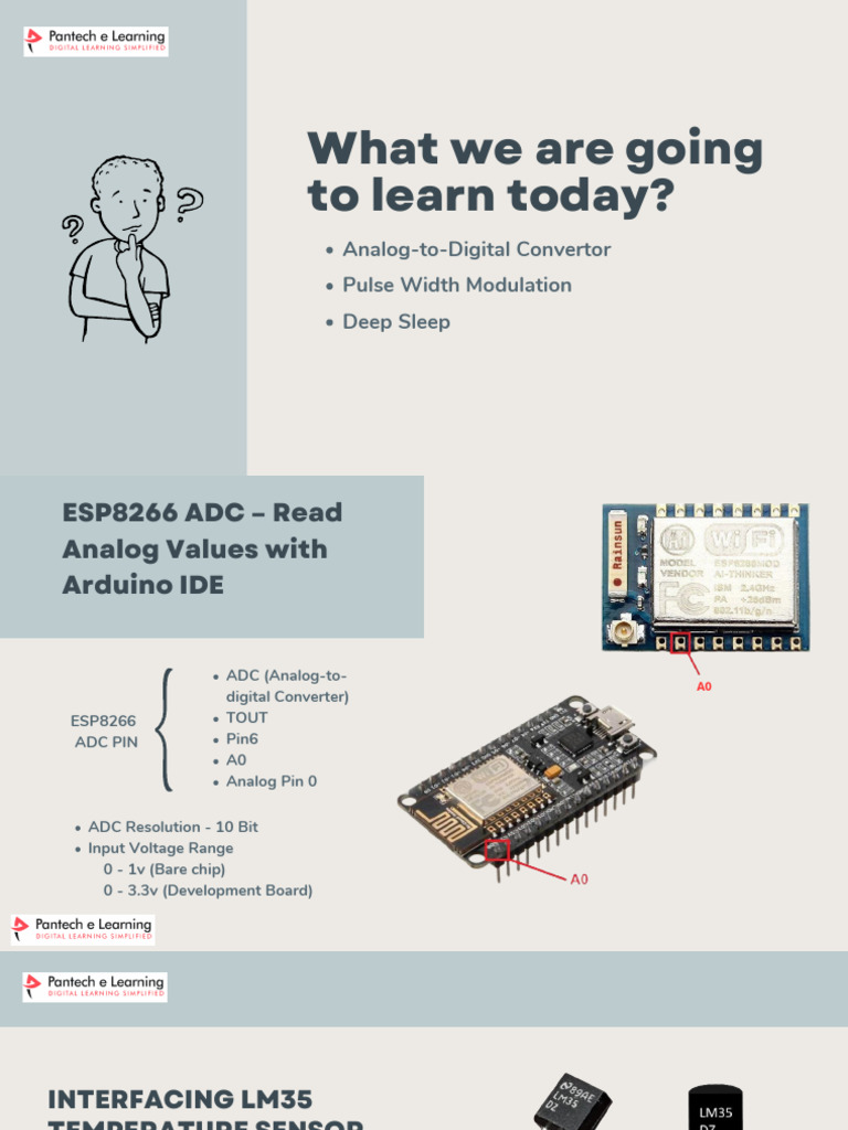 Adc, PWM & Deep Sleep | PDF | Analog To Digital Converter | Electricity