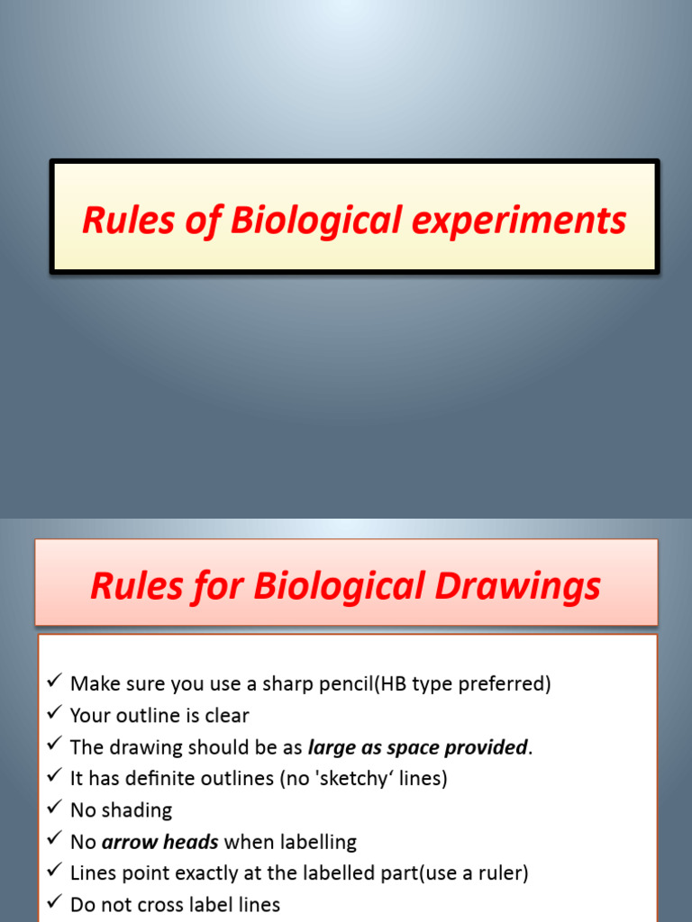 Guidelines for Biological Experiments | PDF | Experiment | Chart