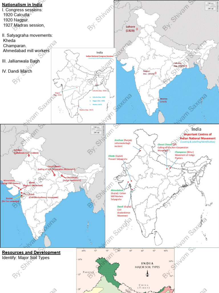 Class 10 Map - Watermark-1 | PDF