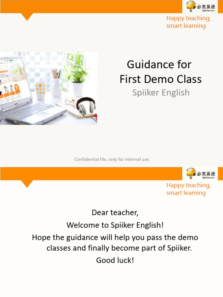 Demo Class Guidance for Spiiker Teachers | PDF | Question | Teachers