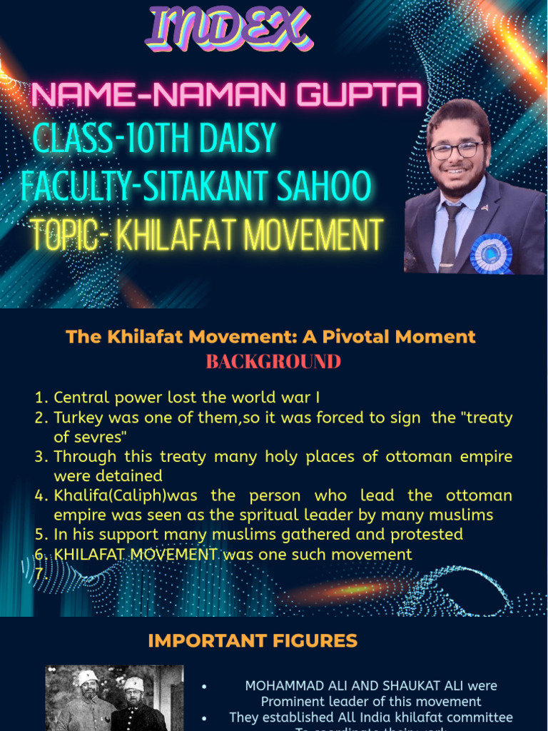 Slidesgo The Khilafat Movement A Pivotal Moment in The Struggle For ...