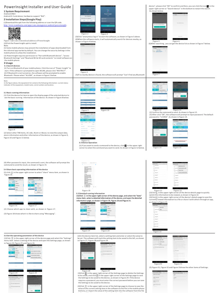 Sineng-60kW Bluetooth Manual 202106 | PDF | Android (Operating System) | Bluetooth