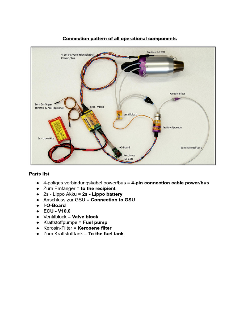 Manual JetCat | PDF | Pump | Power Supply